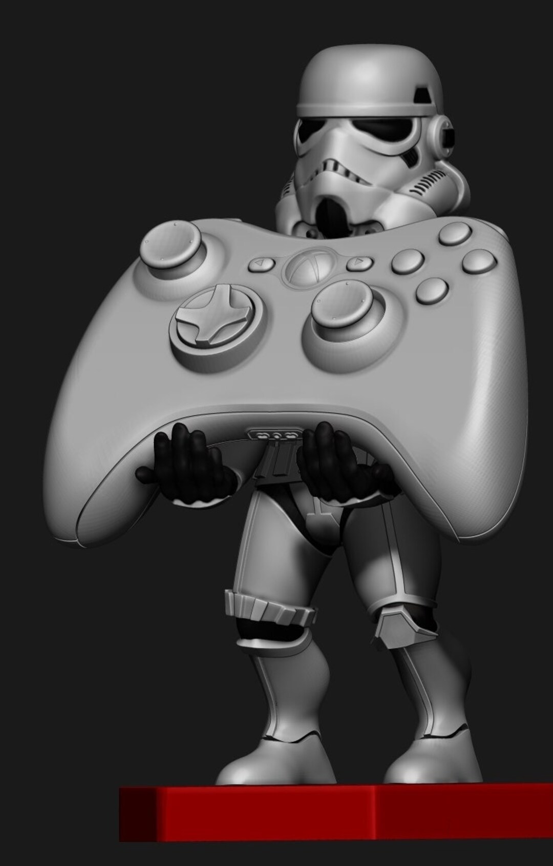 3D STL File-storm Trooper Controller Stand | Joystick Holder, Phone ...