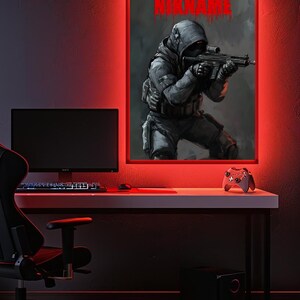 Call of Duty Wall Art Unique Decor for Gaming Room Setup - Etsy