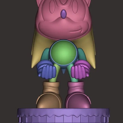 3D STL File-sonic Controller Stand Joystick Holder, Phone Holder ...