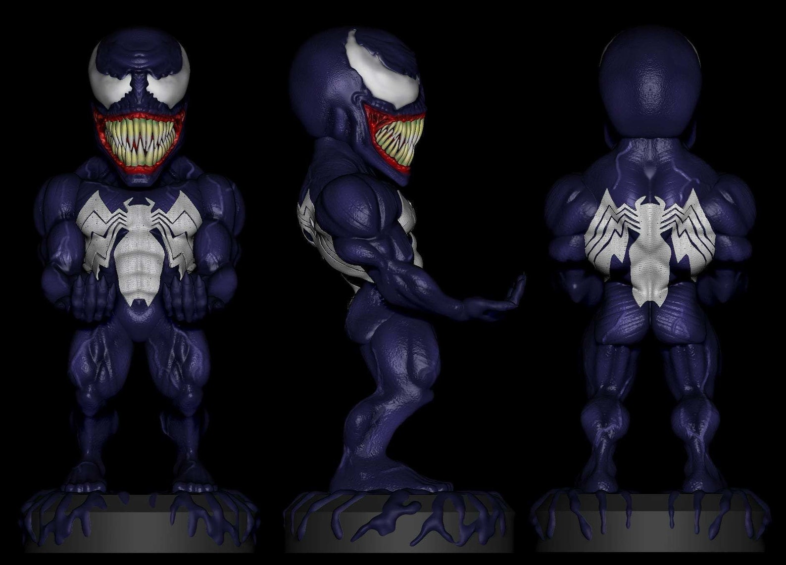 3D STL File- Venom Controller Stand | Joystick Holder, Phone Holder ...