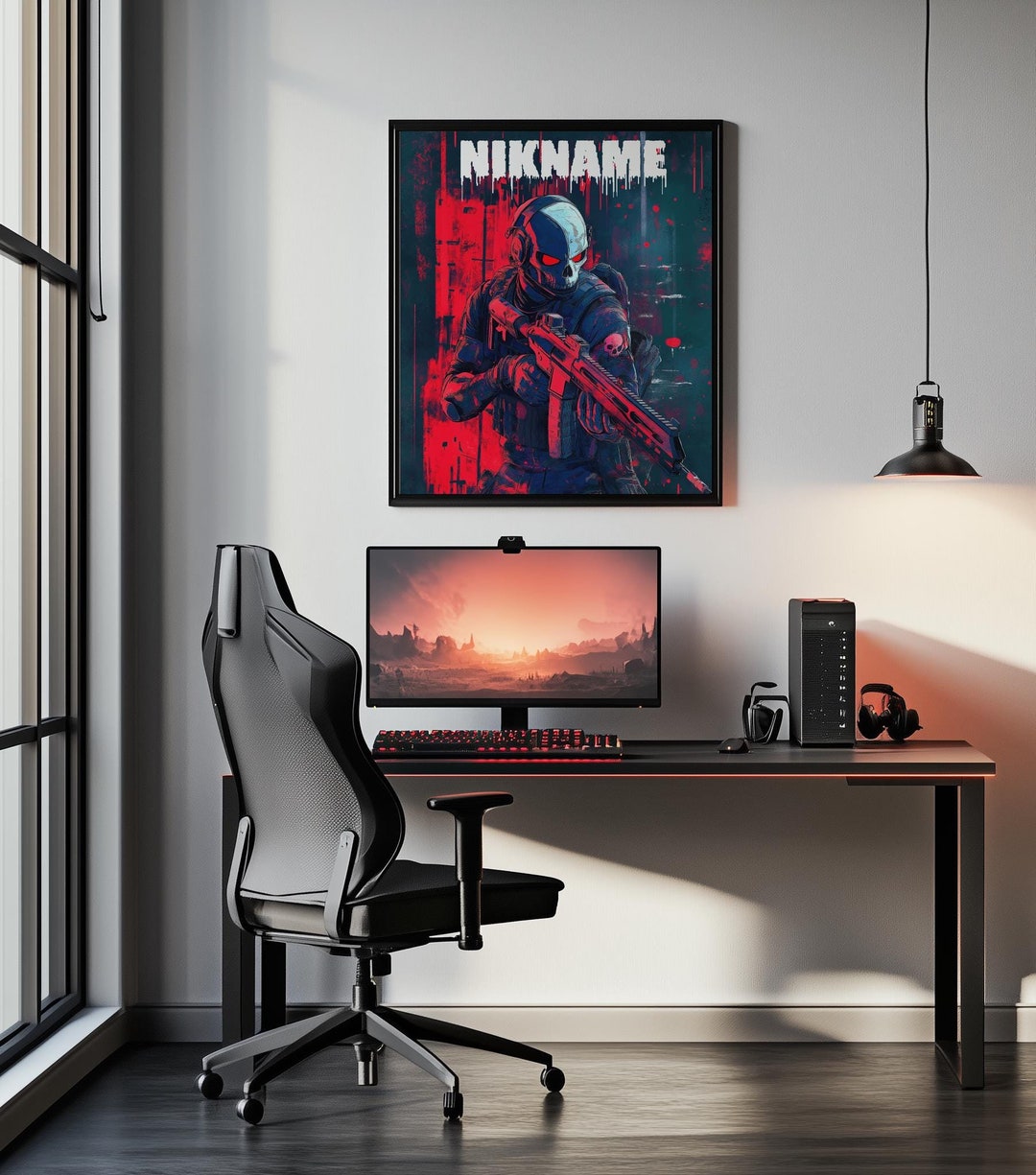 Custom Call of Duty/battlefield Poster With Your Gamer Tag Personalized ...