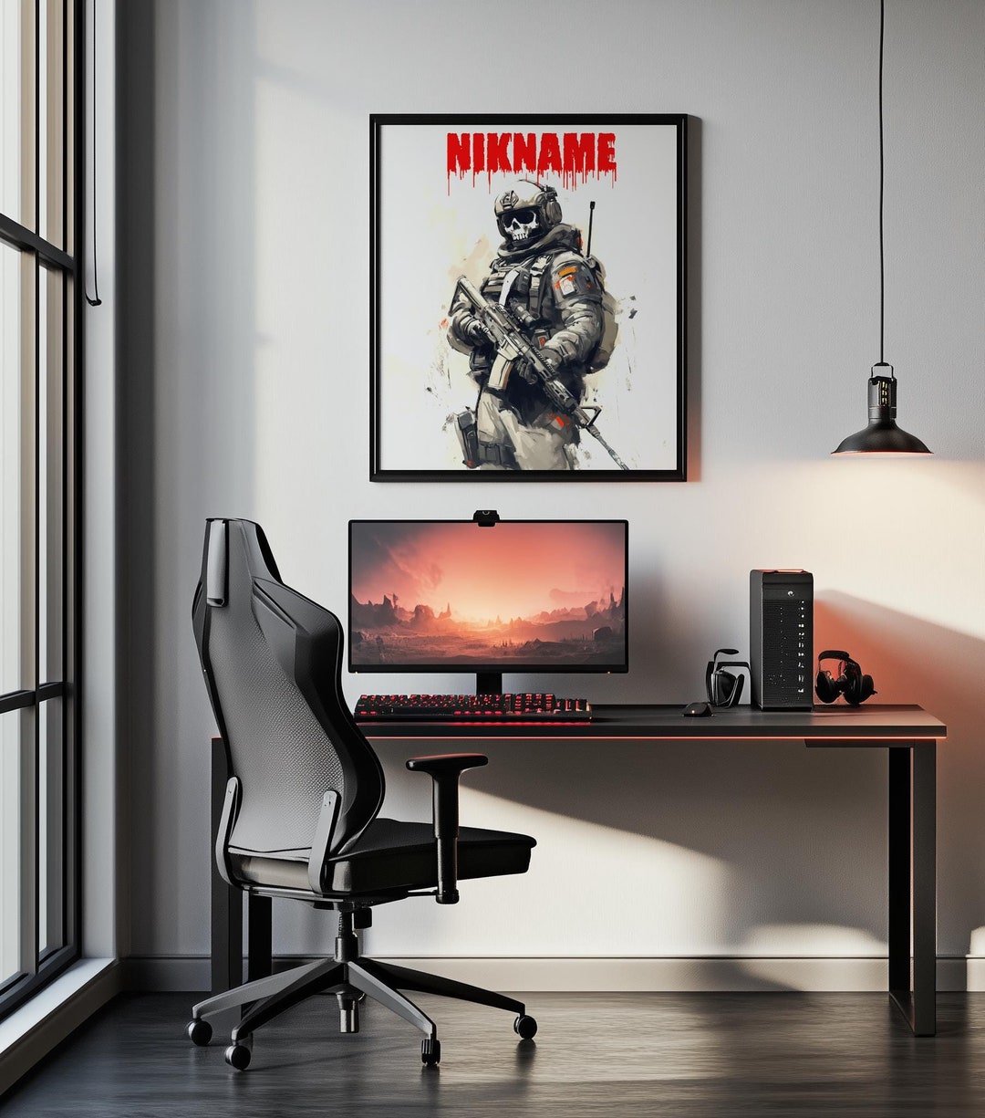Custom Call of Duty/battlefield Poster With Your Gamer Tag Personalized ...