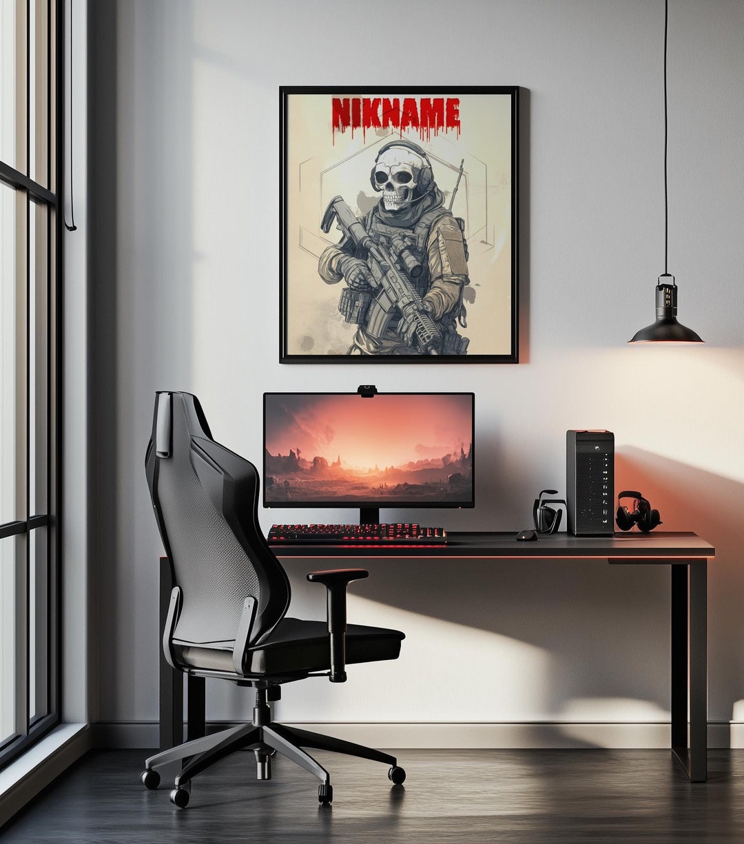 Custom Call of Duty/battlefield Poster With Your Gamer Tag Personalized ...
