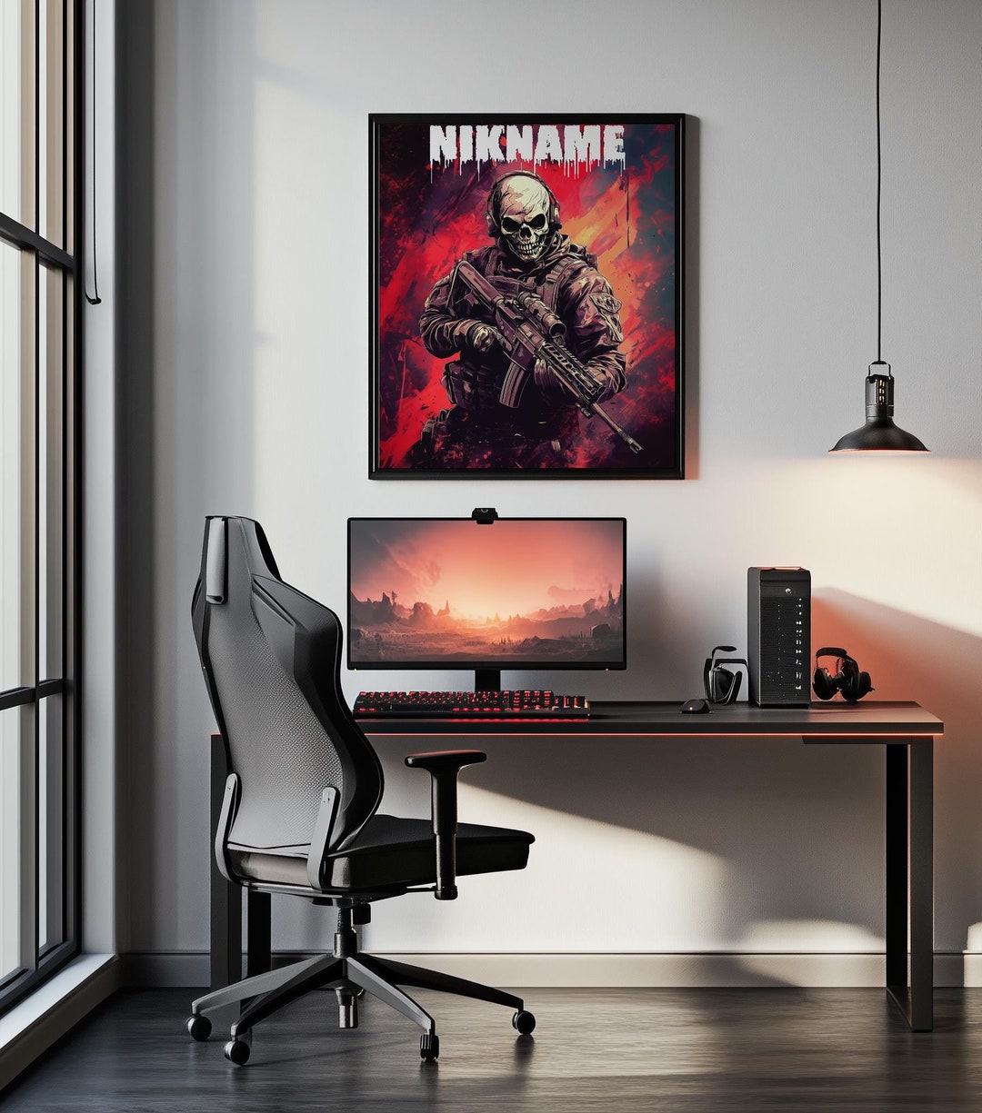 Custom Call of Duty/battlefield Poster With Your Gamer Tag Personalized ...