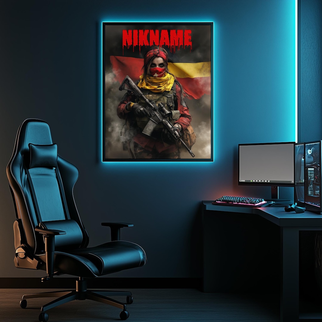 Custom Call of Duty/battlefield Poster With Your Gamer Tag Personalized ...