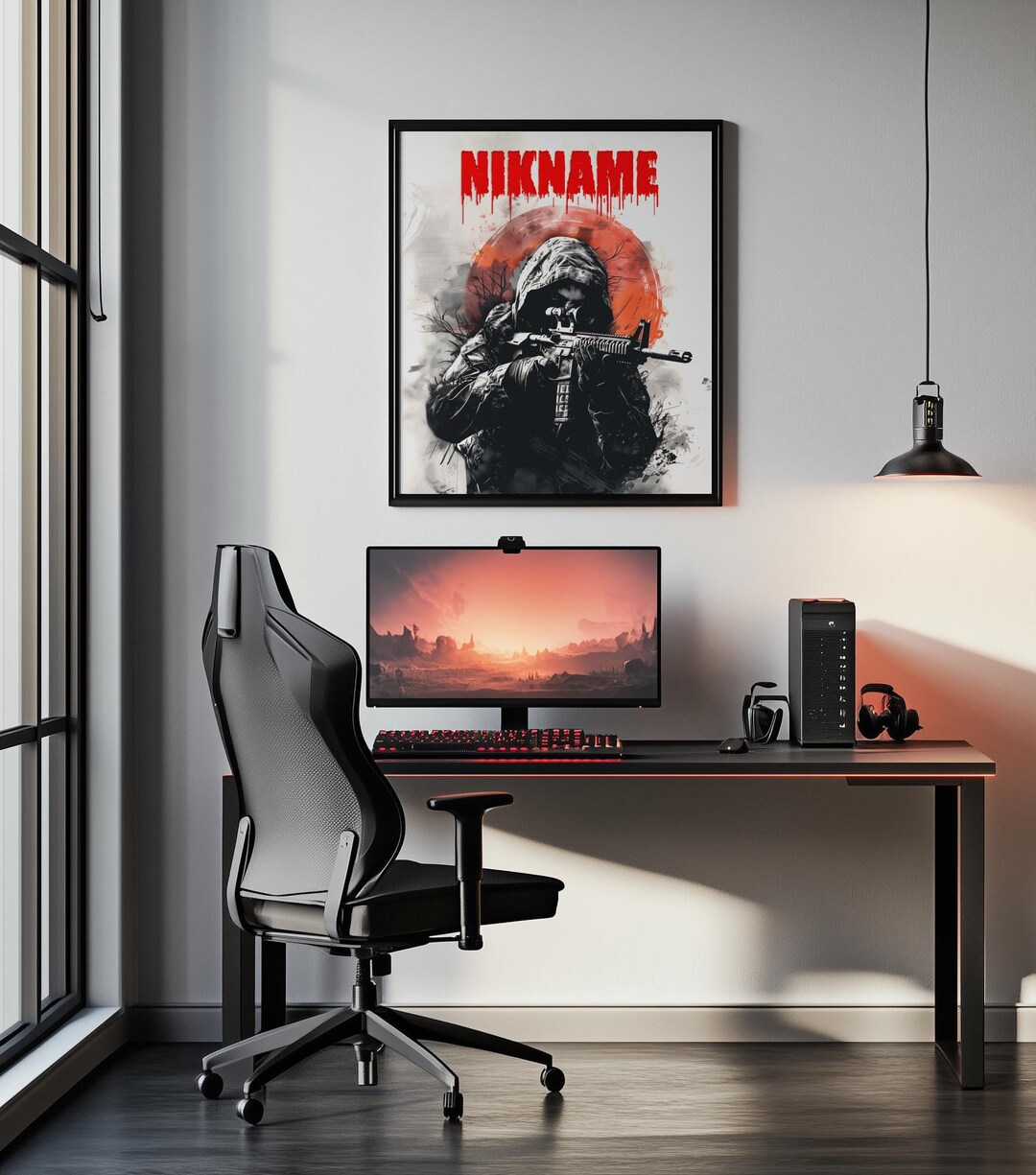 Custom Call of Duty/battlefield Poster With Your Gamer Tag Personalized ...