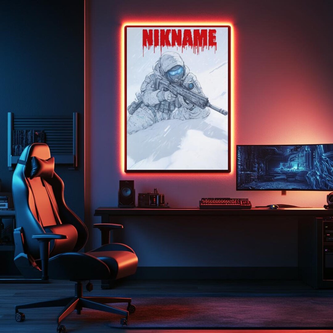 Custom Call of Duty/battlefield Poster With Your Gamer Tag Personalized ...