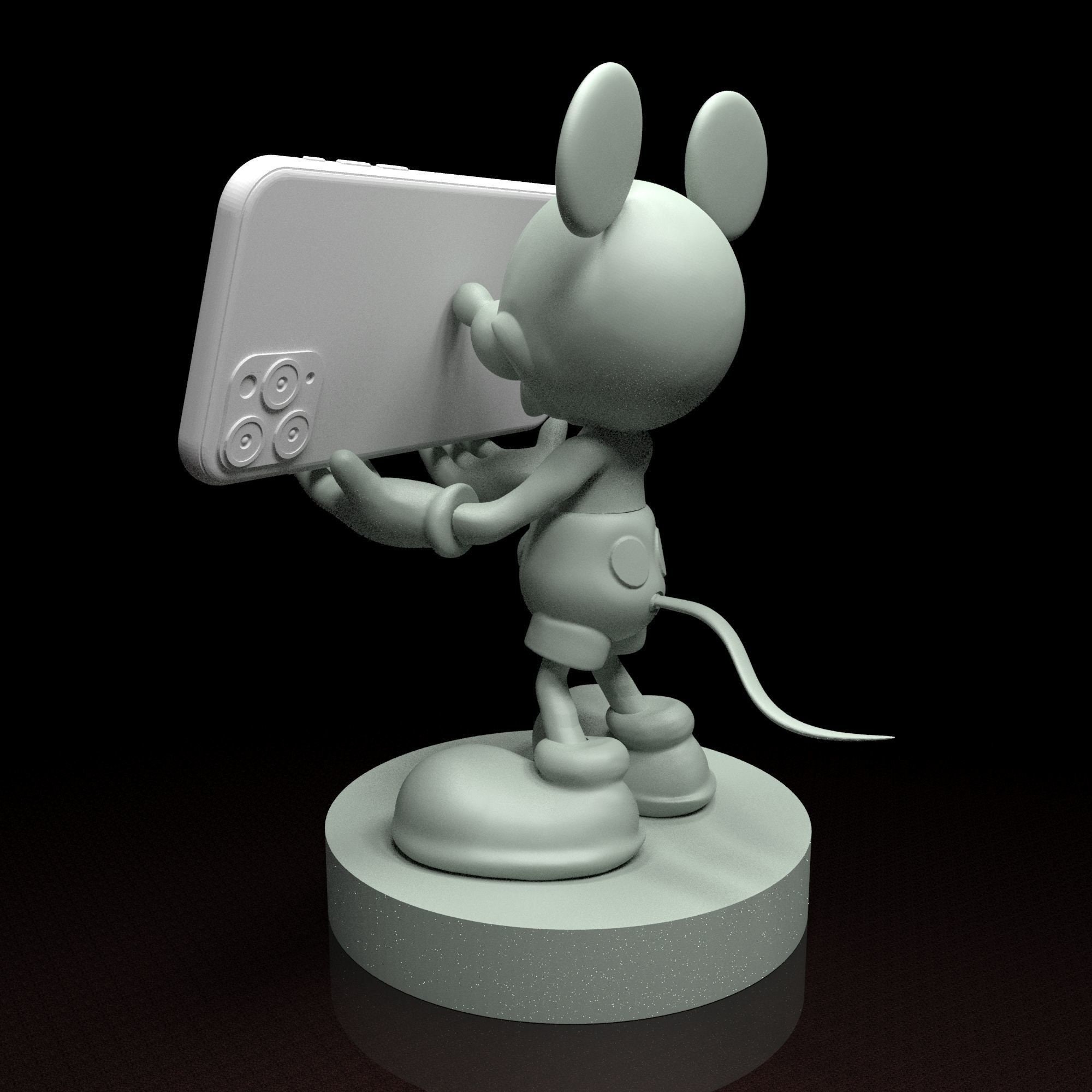 Mickey Mouse Controller Stand STL File | 3D Print Phone Holder ...