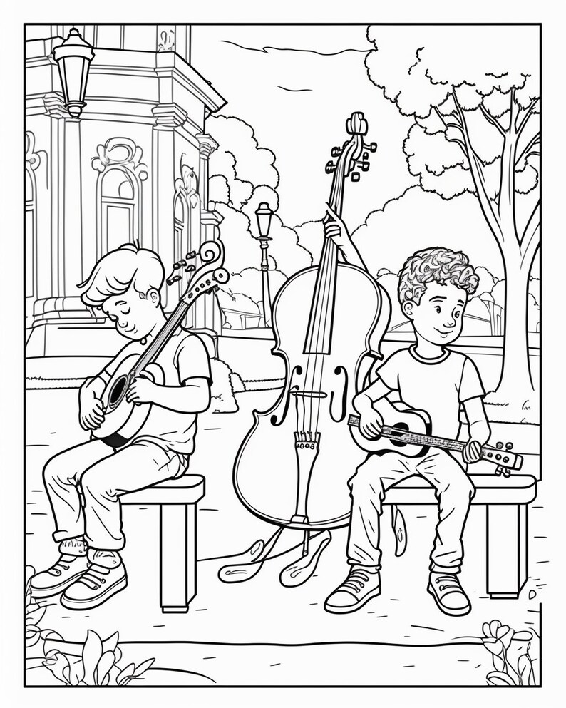 Motown Musicians Coloring Page Coloring Pages