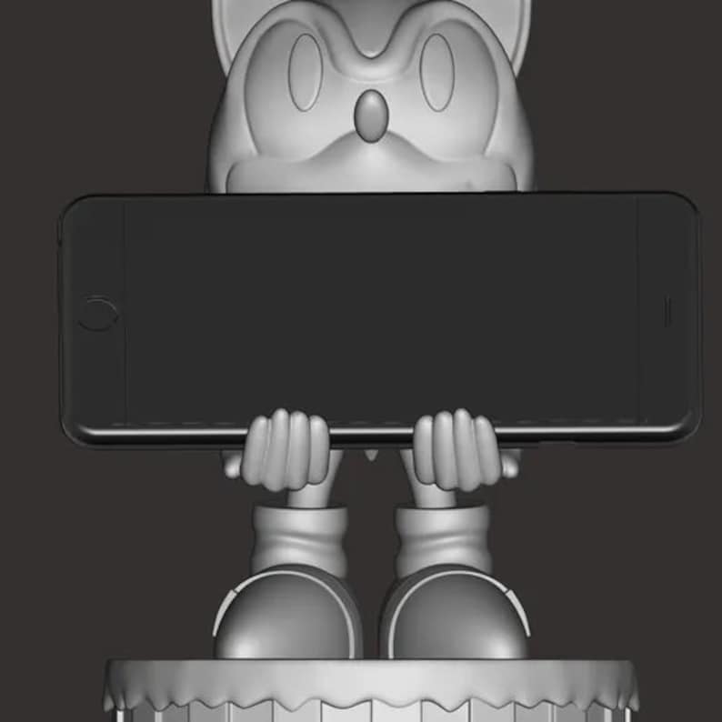 3D STL File-Sonic Controller Stand | Joystick Holder, Phone Holder ...