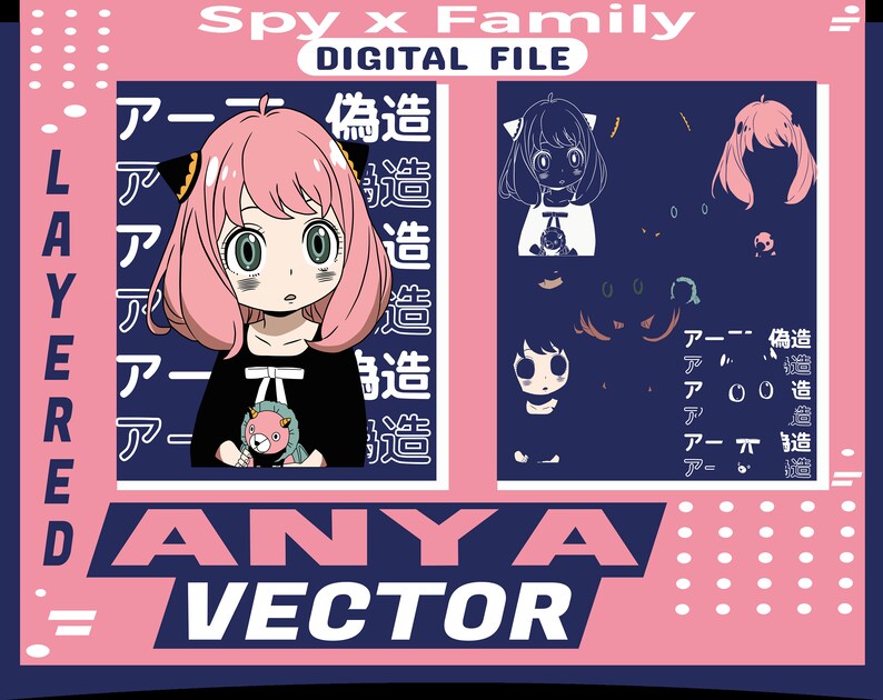 Familia Spy x Anya Forger Vector Eps. Svg. Png. Layered - Etsy México