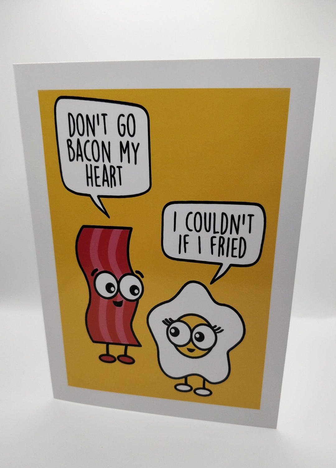 Funny Bacon and Egg Card - Etsy
