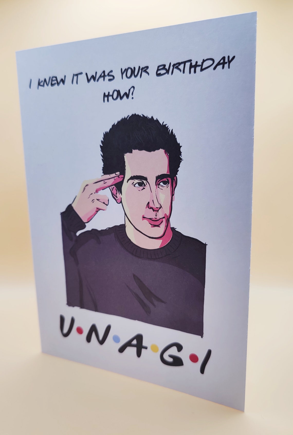 Ross Geller Friends Unagi Birthday Greeting Card - Etsy