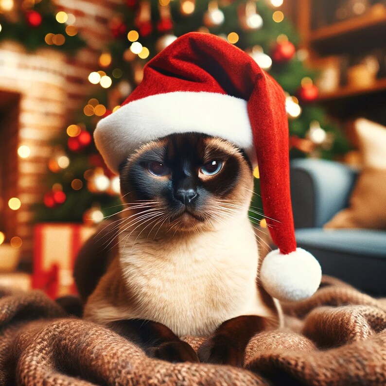 Handcrafted Christmas Cat Cards: Premium Luster Photo Paper - Set of 7 ...