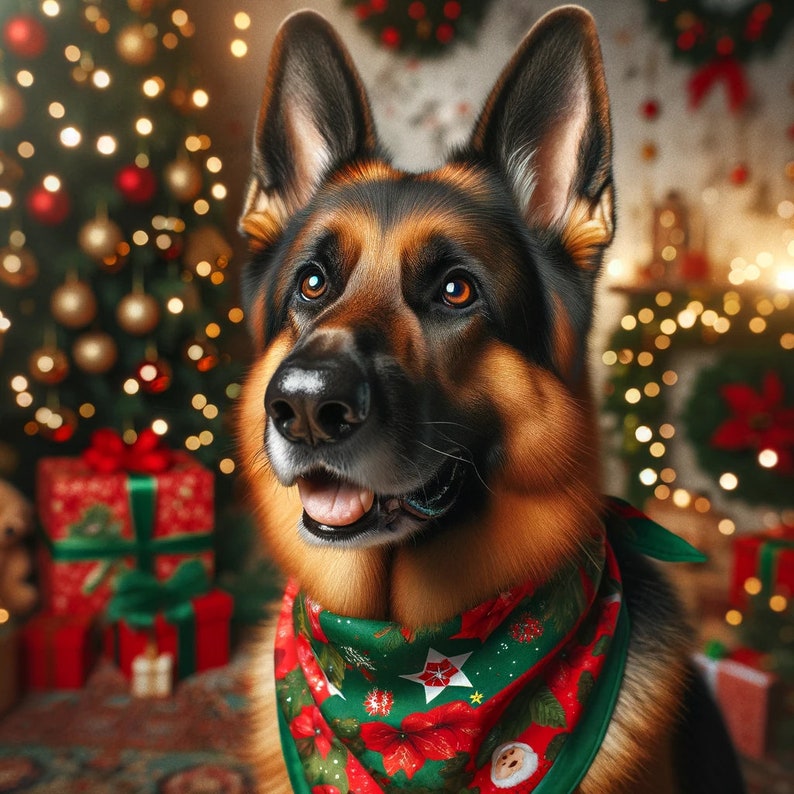 Handcrafted Christmas Dog Cards: Premium Luster Photo Paper - Set of 7 ...