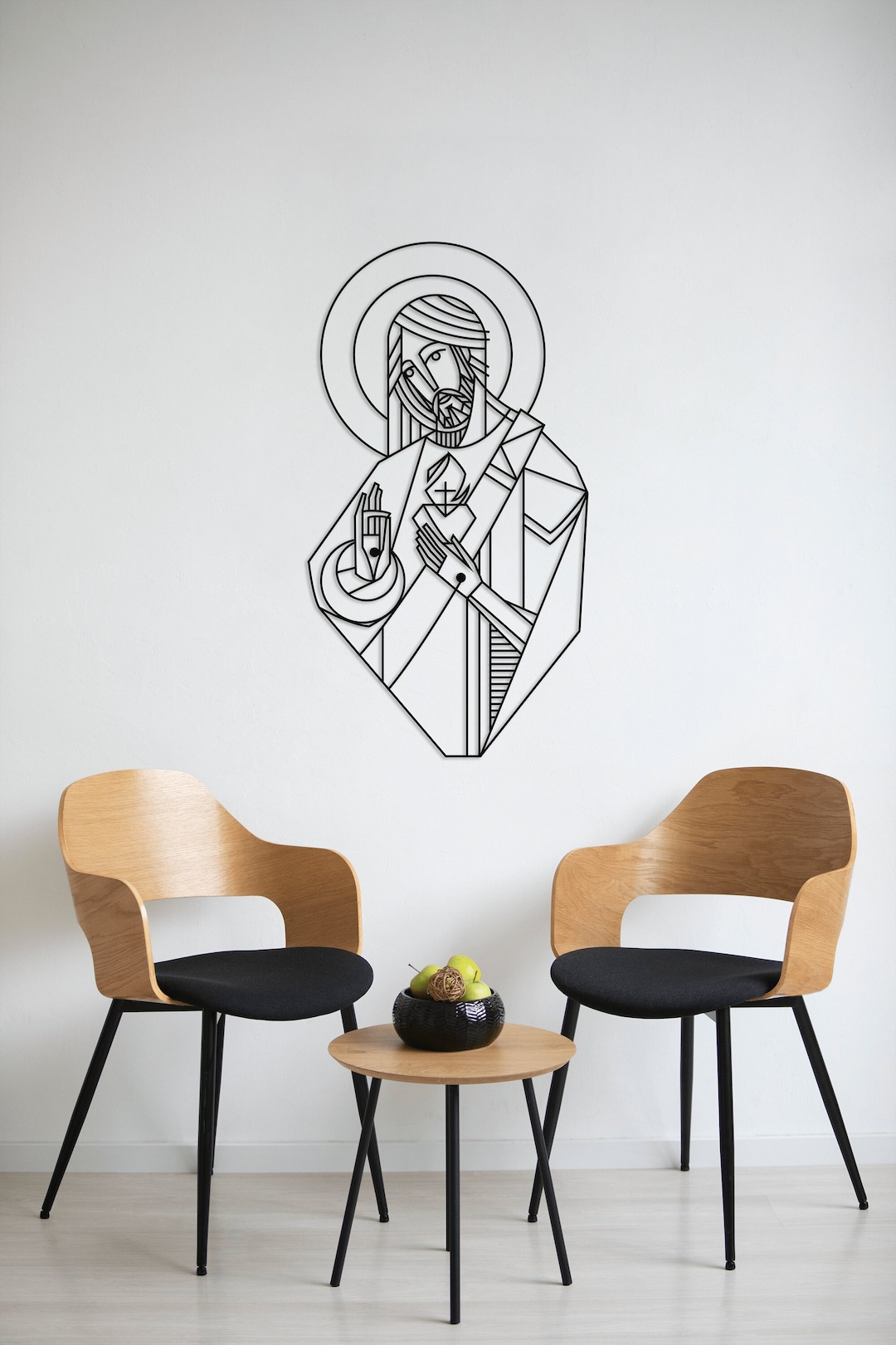 Jesus Christ Metal Wall Art, Christ Wall Decor, Metal Jesus Line Art ...