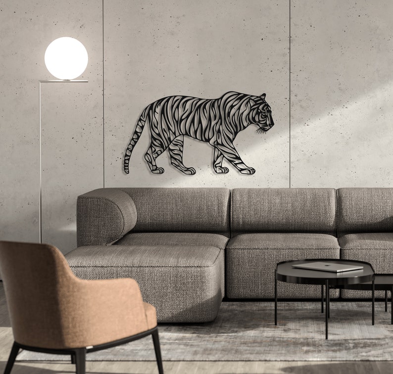 Tiger Metal Wall Art Wild Life Metal Wall Art Tiger Features - Etsy