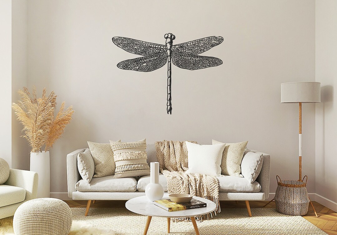 Large Dragonfly Metal Wall Art Decor Dragonfly Animal Home - Etsy