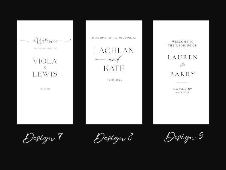 Personalized Fabric Wedding Welcome Sign – Custom Clear Tulle Sign for ...