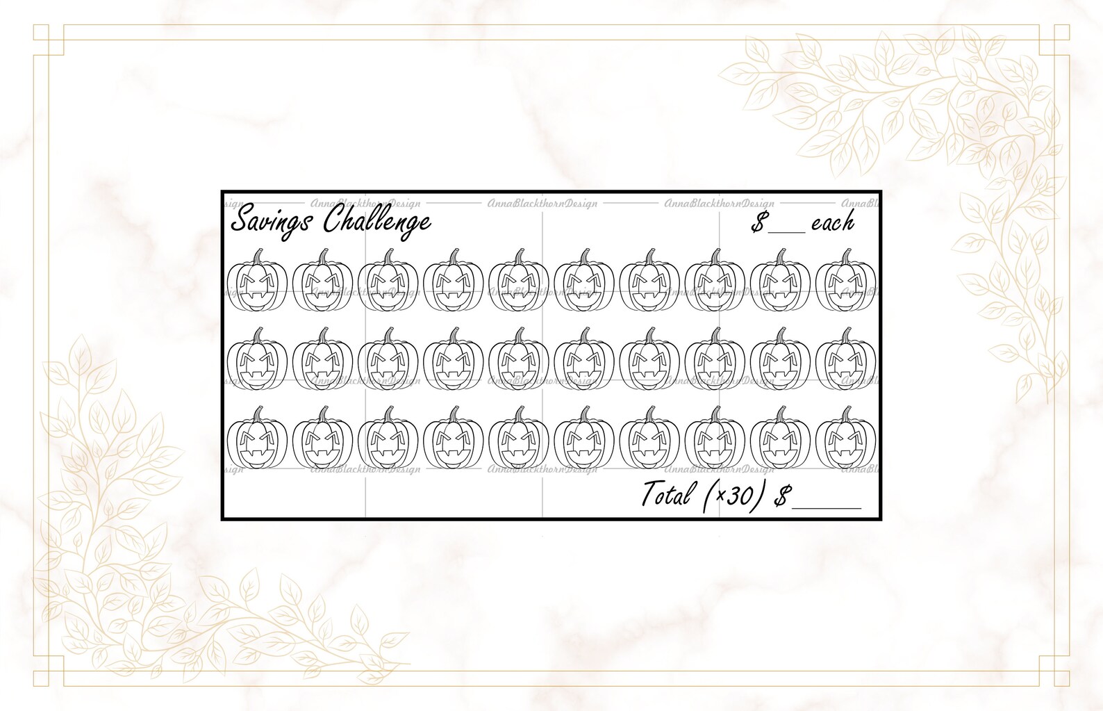 Halloween Money Savings Challenge | A6 Binders | Bundle | Set of 3 ...