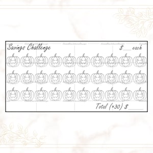 Halloween Money Savings Challenge | A6 Binders | Bundle | Set of 3 ...