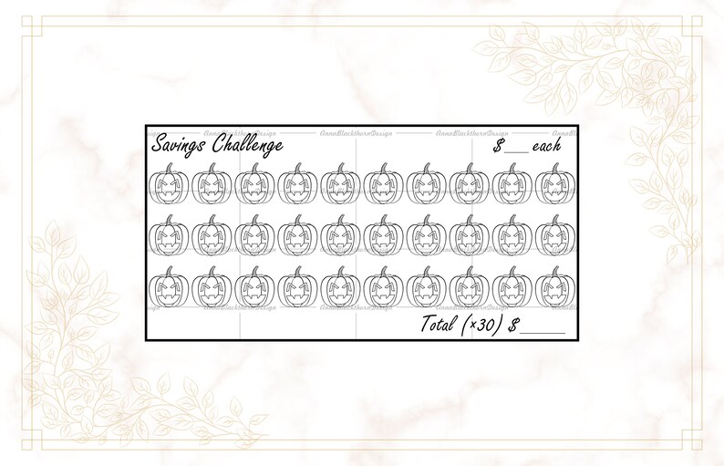 Halloween Money Savings Challenge | A6 Binders | Bundle | Set of 3 ...