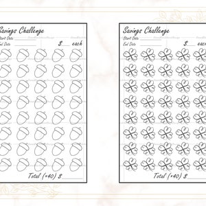 Money Savings Challenge Bundle | Set of 6 | 3.5x6 Inch | Fits A6 ...