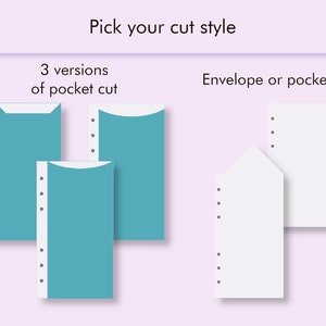 Planner Envelope Labeled Pocket Template | A6 Binder | DIY | Cash ...