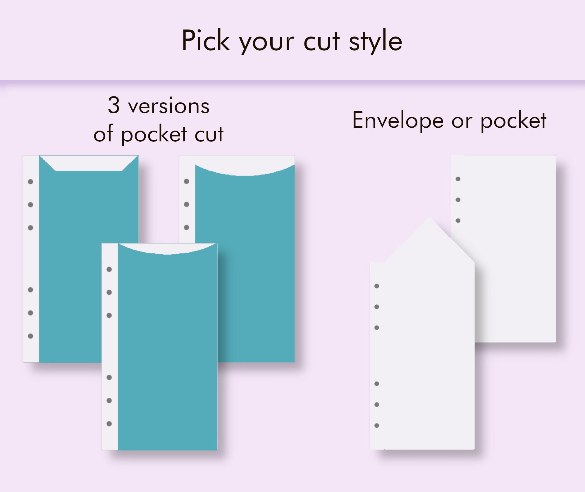 Planner Envelope Labeled Pocket Template | A6 Binder | DIY | Cash ...