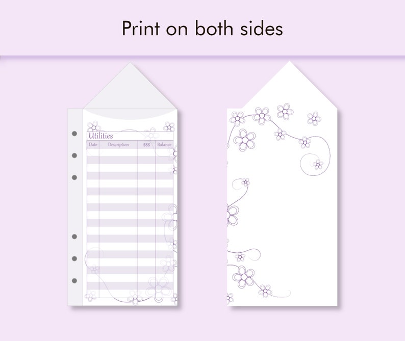 Money Tracker Envelope Pocket Template | A6 Binder | DIY | Cash ...