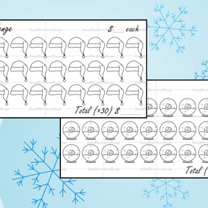Christmas Money Savings Challenge Bundle | Set of 10 | 6x3 Inch | Fits ...