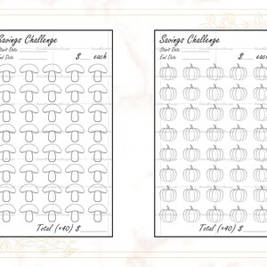 Money Savings Challenge Bundle | Set of 6 | 3.5x6 Inch | Fits A6 ...