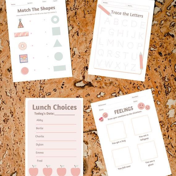Print and Play Pretend Teacher Paperwork Class Register - Etsy UK