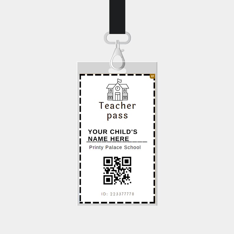 Print and Play! Pretend Teacher Paperwork- Class Register, Lanyard ...