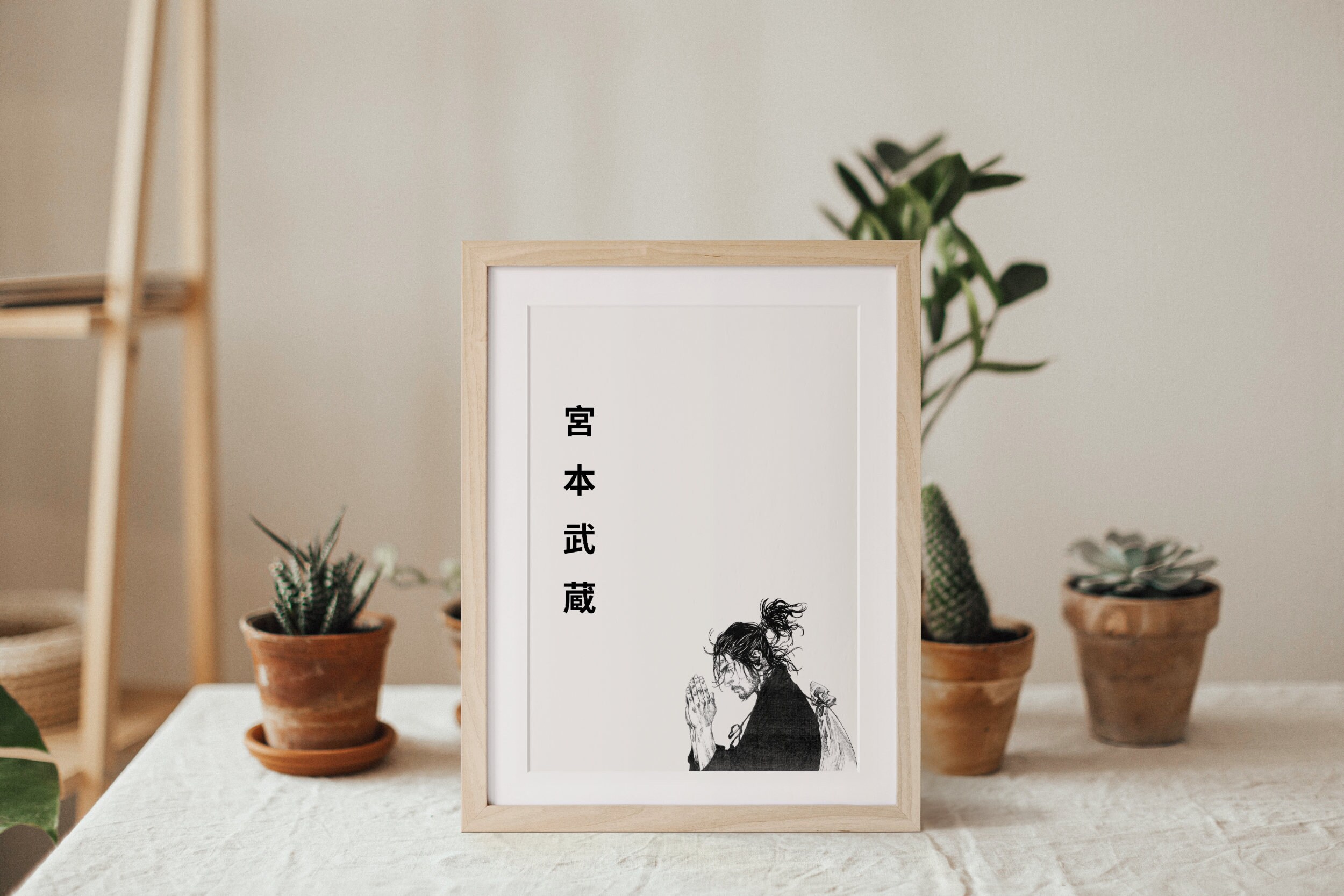 Miyamoto Musashi Vagabond, Printable Wall Art, Japanese Print, Manga ...
