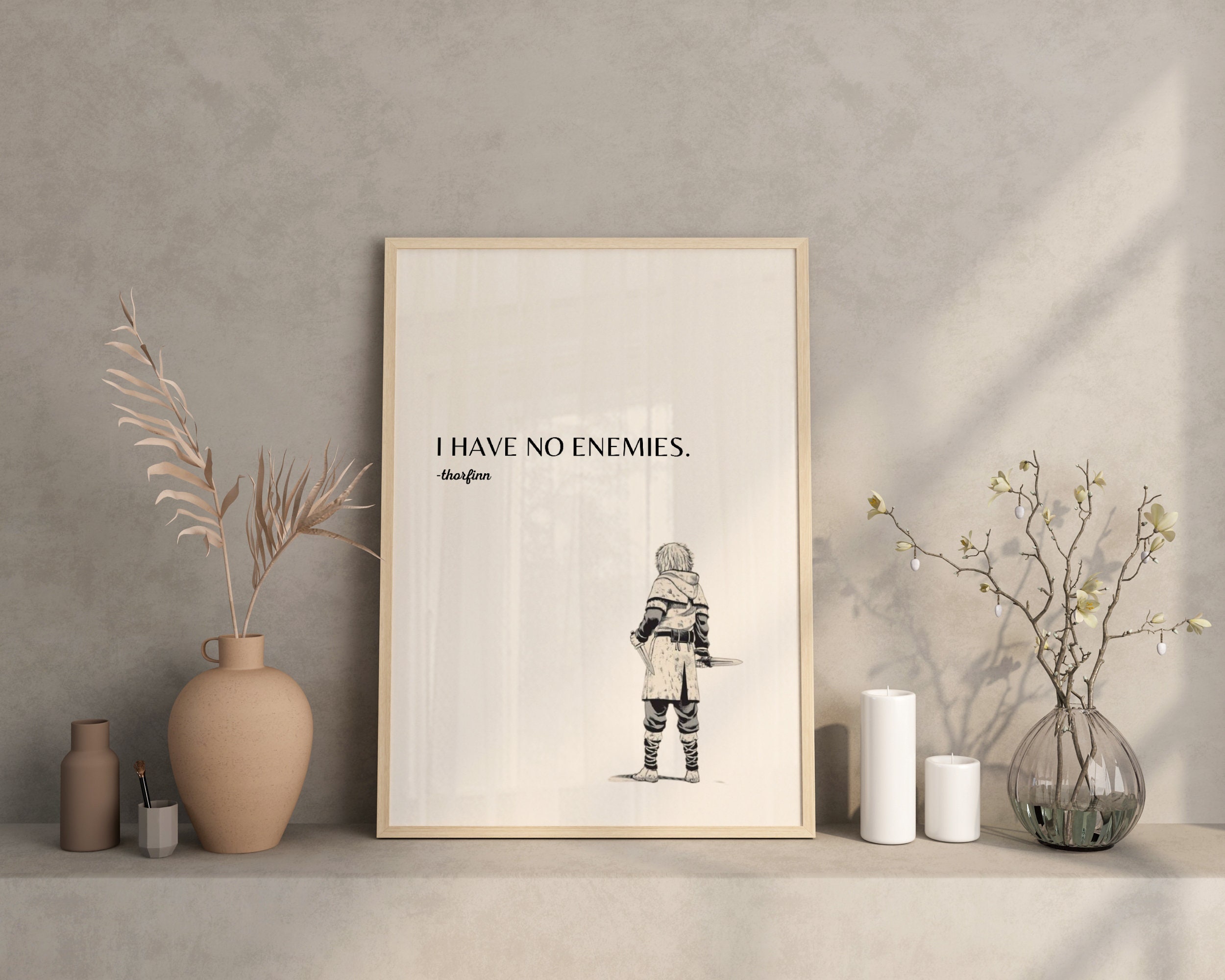 I Have No Enemies, Thorfinn Vinland Saga, Printable Wall Art, Anime ...
