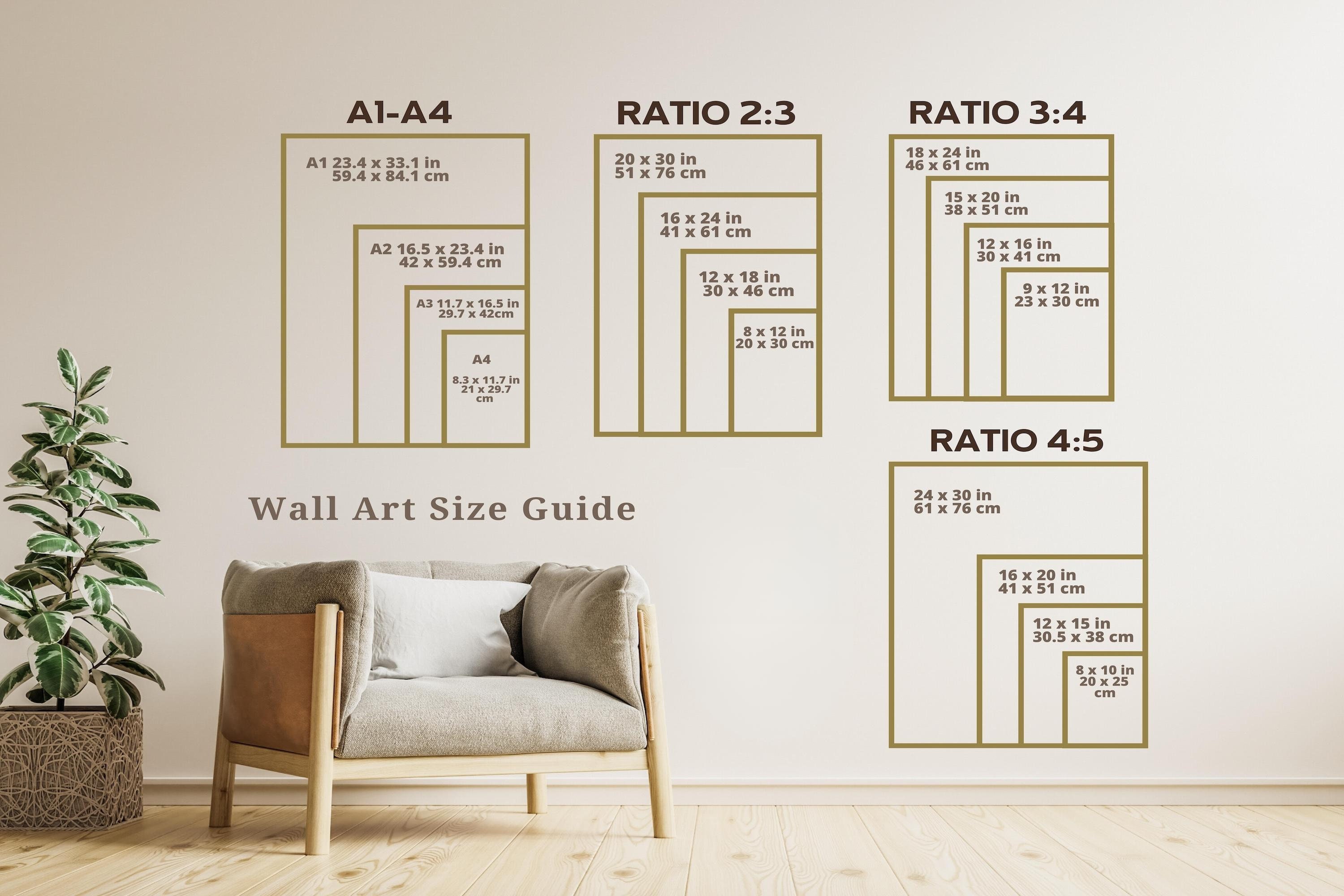 Japanese Poster Set of 3: Kaze, Mizu and Kokoro Definition Prints ...