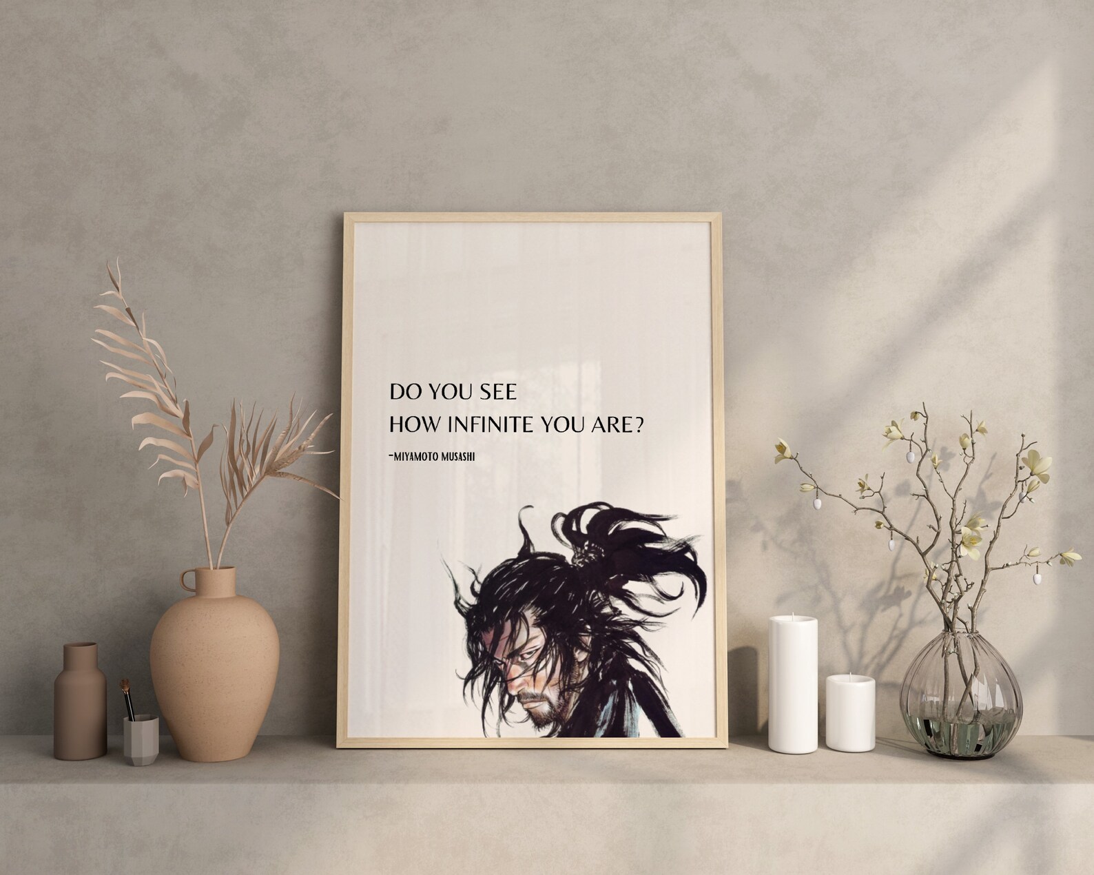 Musashi Vagabond Art: Samurai Poster, Anime Aesthetics, Japanese ...