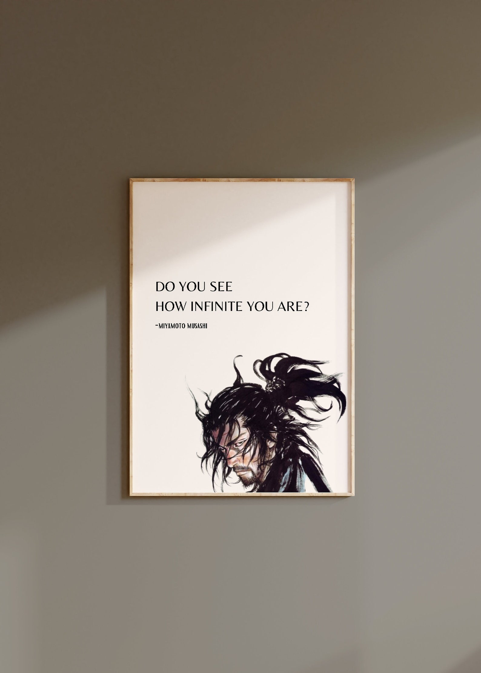 Musashi Vagabond Art: Samurai Poster, Anime Aesthetics, Japanese ...