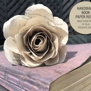 18th 21st 30th 40th Birthday Present Book Page Paper Flower Rose ...
