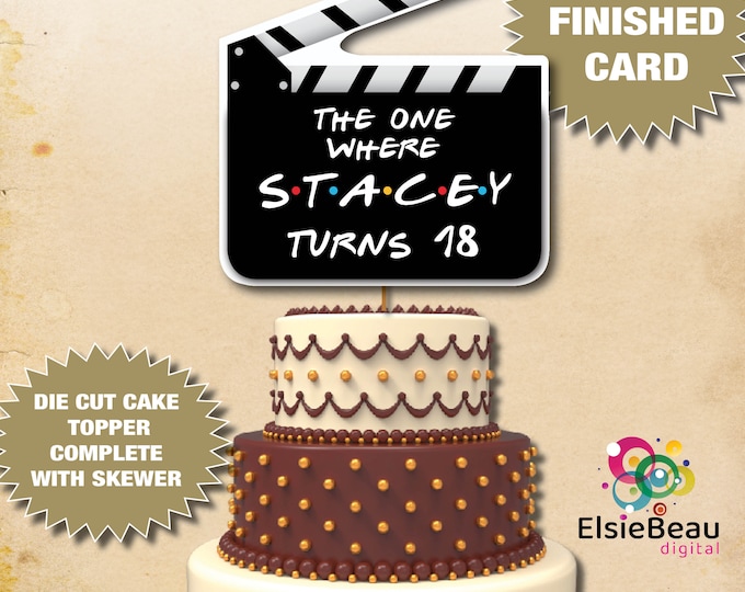 Friends Cake Topper. Friends Cake Topper Set. Cake Topper. Personalised ...