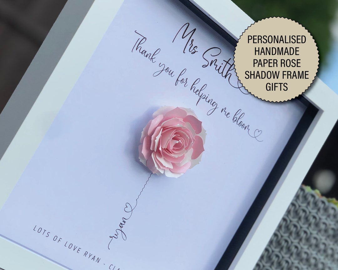 Teacher Gift Present Personalised Shadow Box Frame With Quality ...