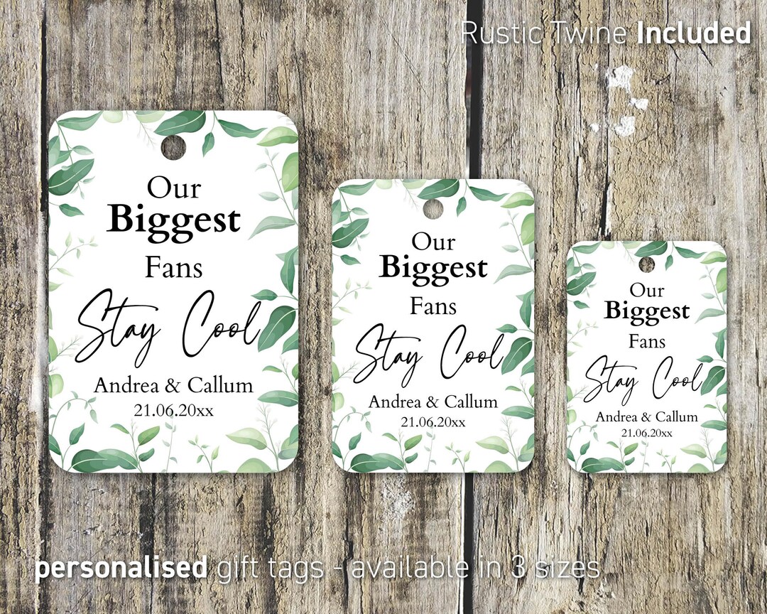 Our Biggest Fans Personalised Printed Gift Tags Swing Tags for Any ...