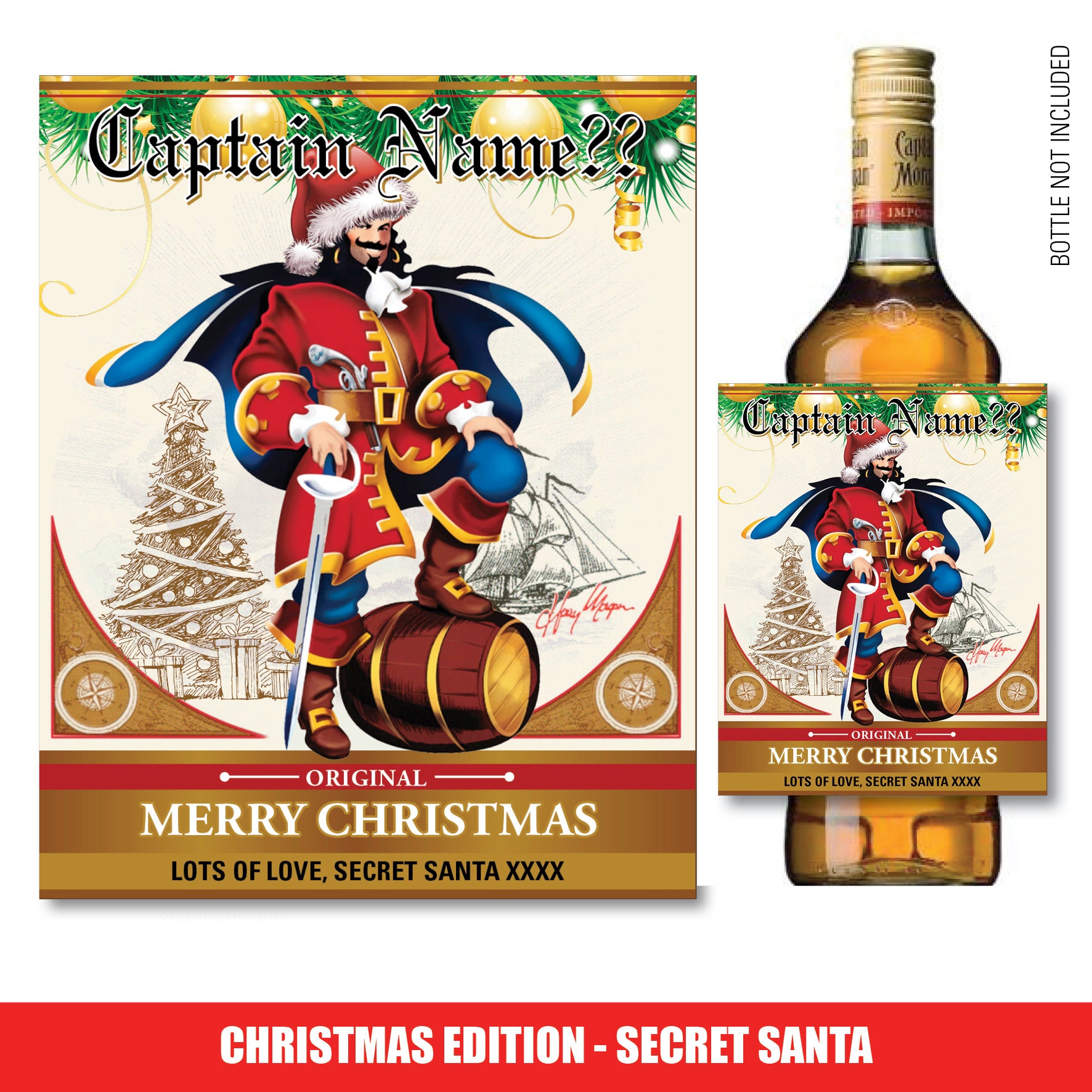 Captain Morgan Spiced Rum Label