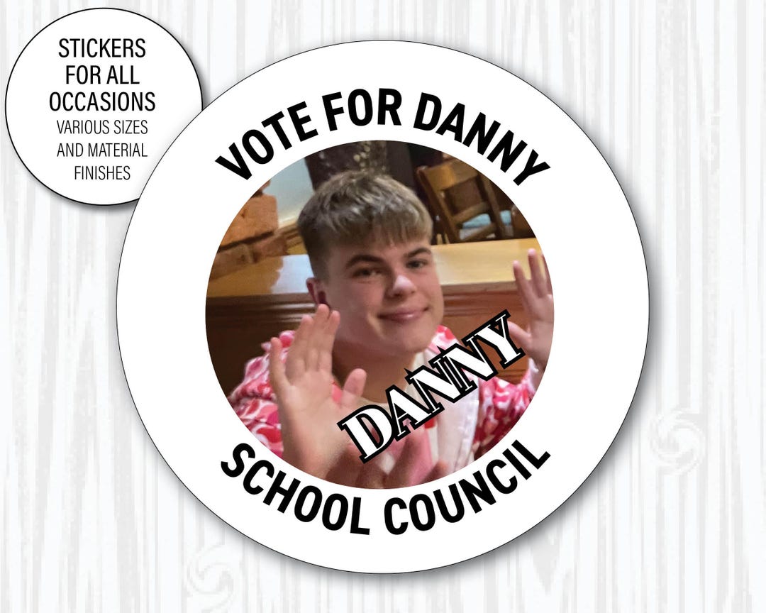 Personalised Photo Picture Vote for School Council Prefect Class ...