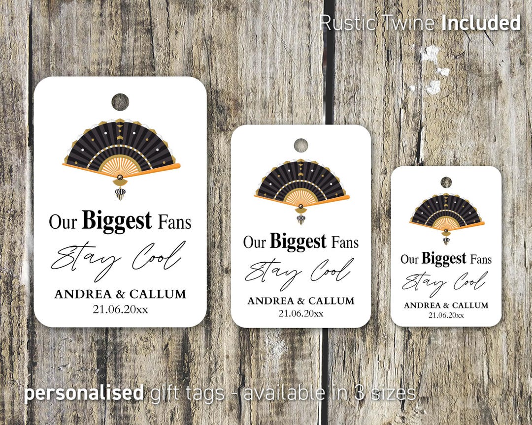 Our Biggest Fans Personalised Printed Gift Tags Swing Tag for Any ...
