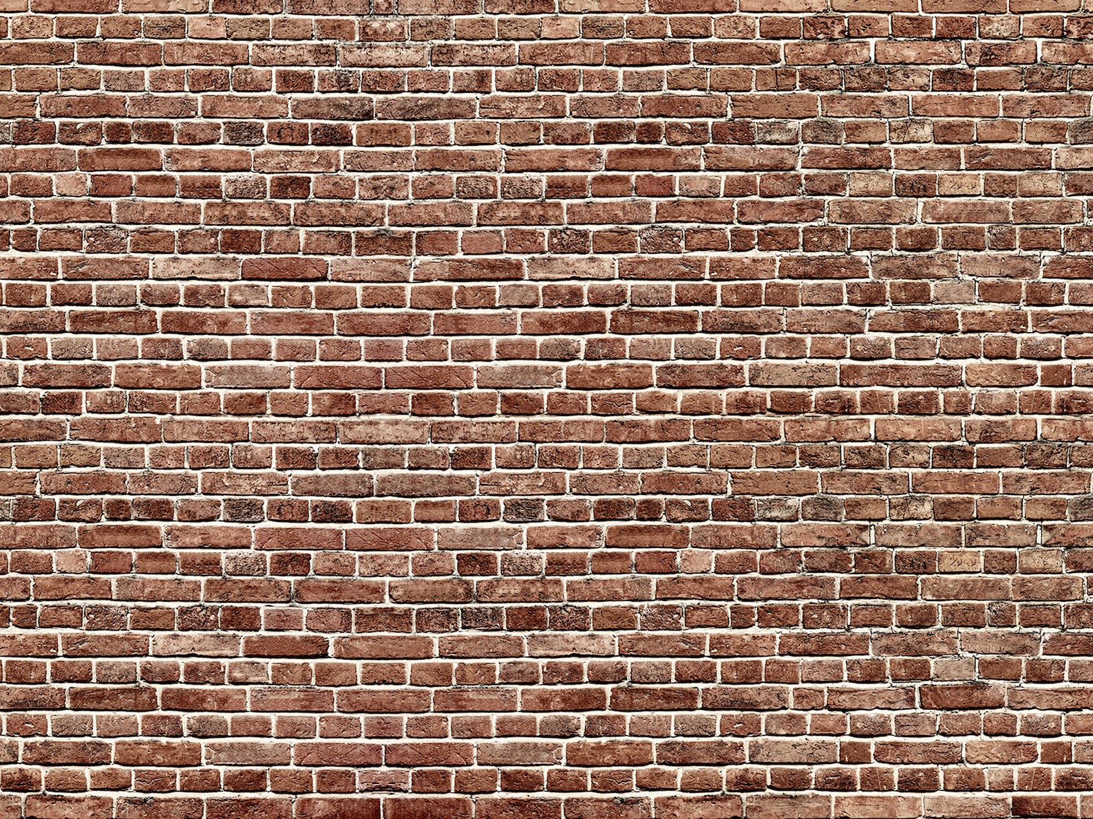 Red and Brown Brick Mural | Classic Brick Wall Texture Paper Wallpaper ...