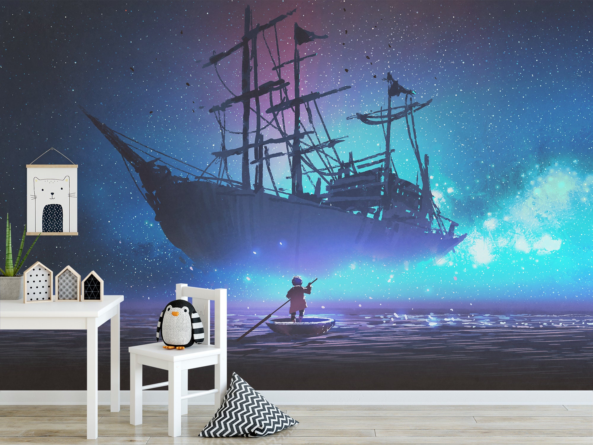 Pirate Ship Mural Pirate Ship Painting By Mahnoor Bukhari | Saatchi