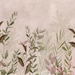 Rustic Warm Floral Wall Mural | Neutral Boho Flowers Paper Wallpaper ...