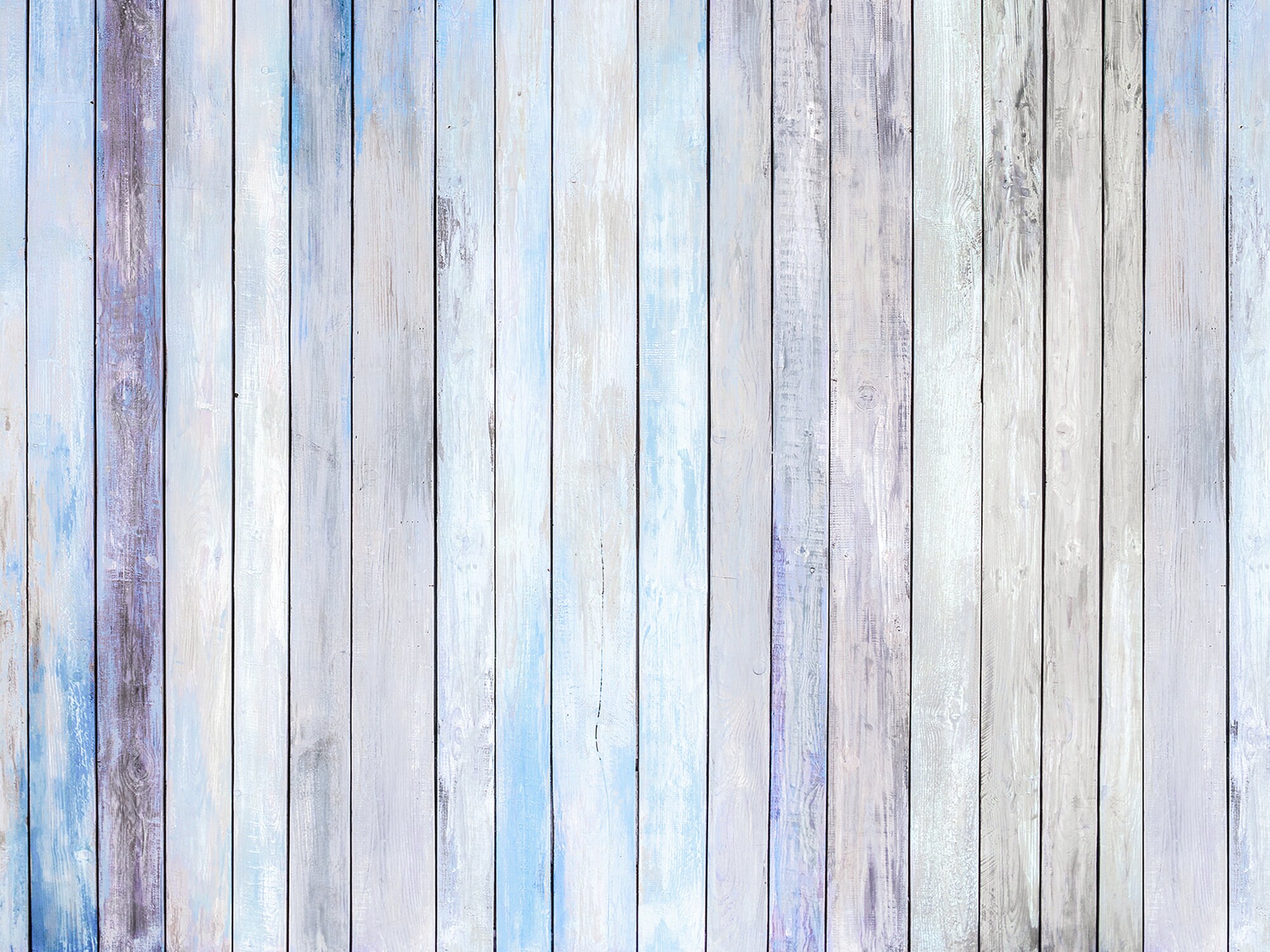 Rustic Blue Wood Panel Wall Mural | Grunge Woodgrain Pastel Paper ...